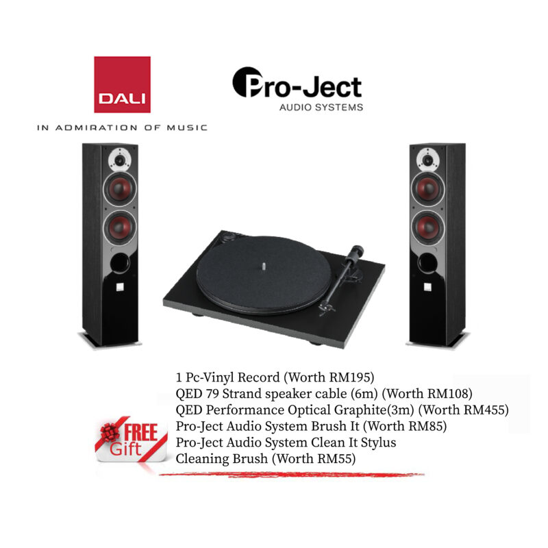 DaliZensor 5AX Pro-Ject AudioPrimary PhonoTurntable Package – CMY