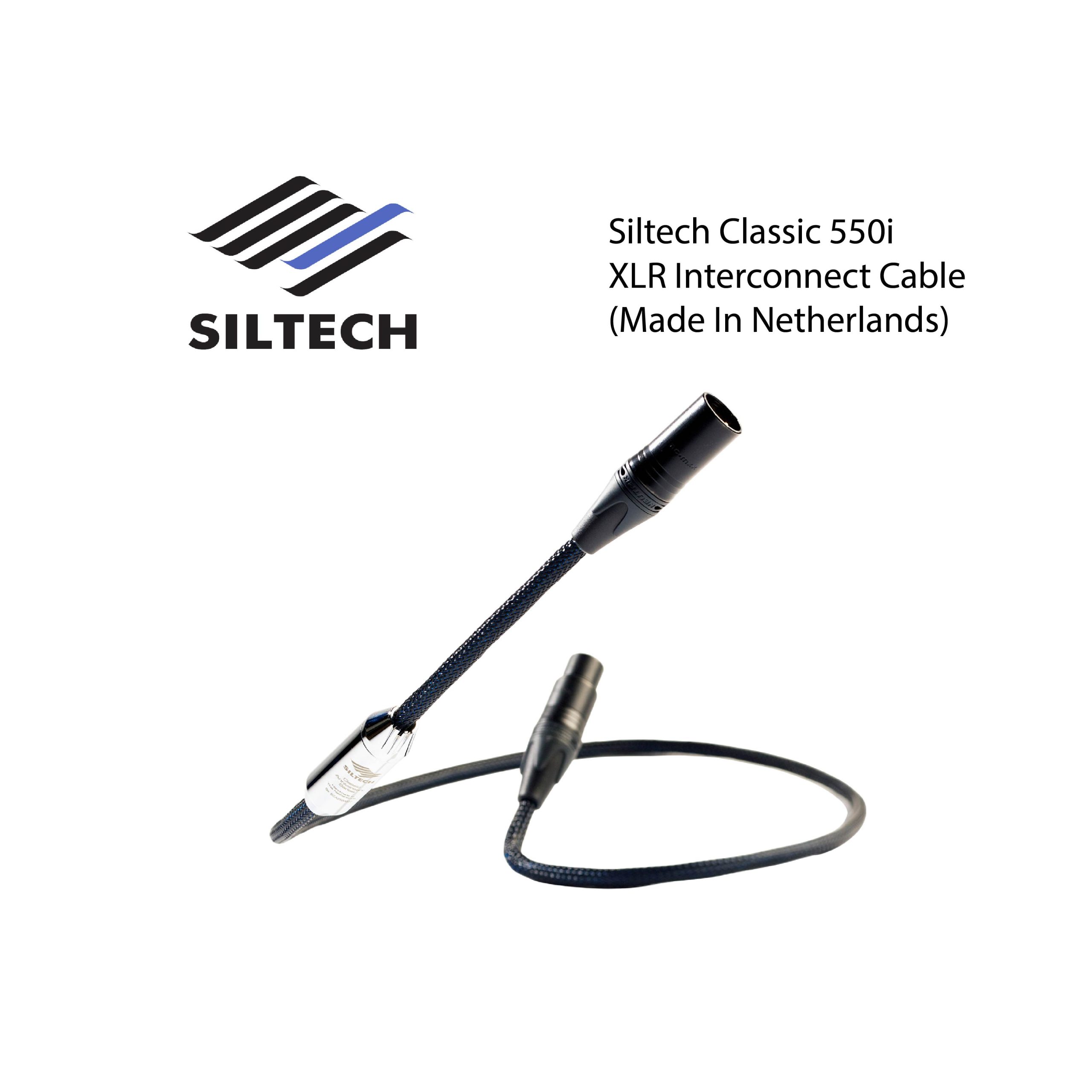 SiltechClassic 550i Interconnect CableXLR (1.5m)(Made In Netherlands) – CMY