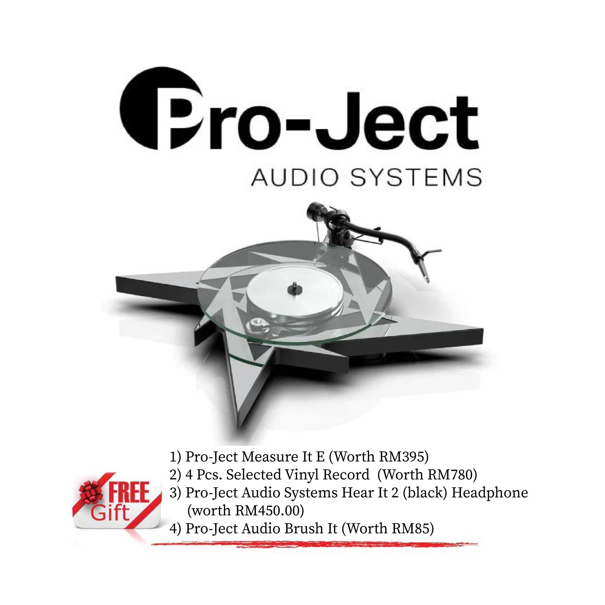 Pro-Ject Audio System Metallica Turntable with Pick it S2C Cartridge(Made In Europe) – CMY