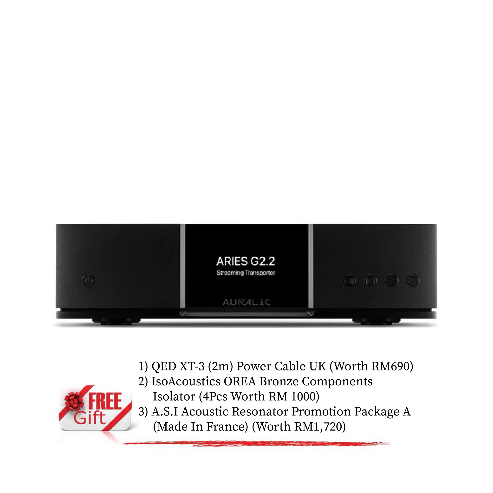 AURALiCARIES G2.2 (4TB)Streaming Transporter – CMY