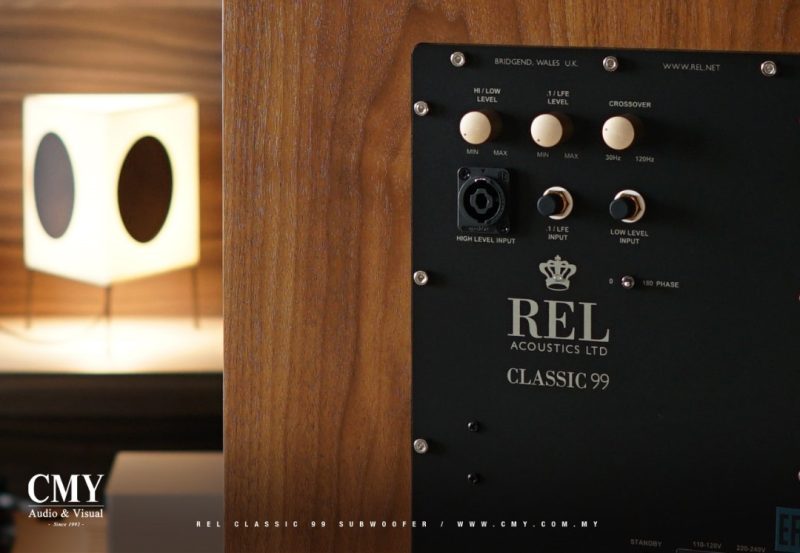 REL Acoustics Classic 99 12″Down-Firing Subwoofer (Walnut) – CMY